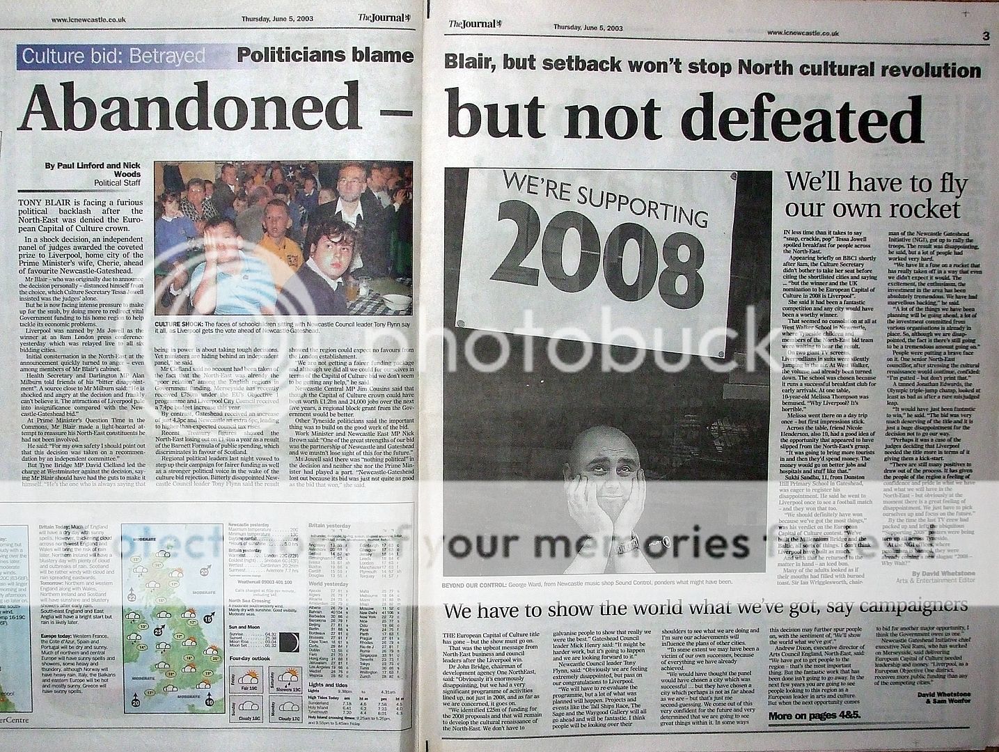 NEWSPAPER Headlines, Front Pages and Articles - From 'times past' in ...